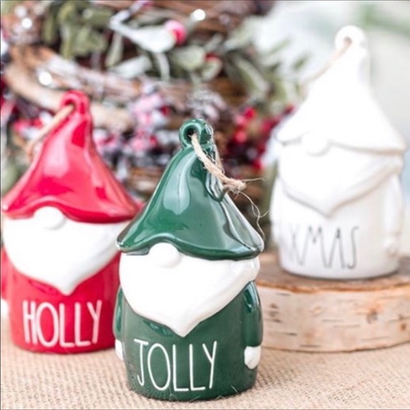 Rae Dunn | Holiday | Rae Dunn Christmas Tree Ornament Set Of 3 Gnomes ...